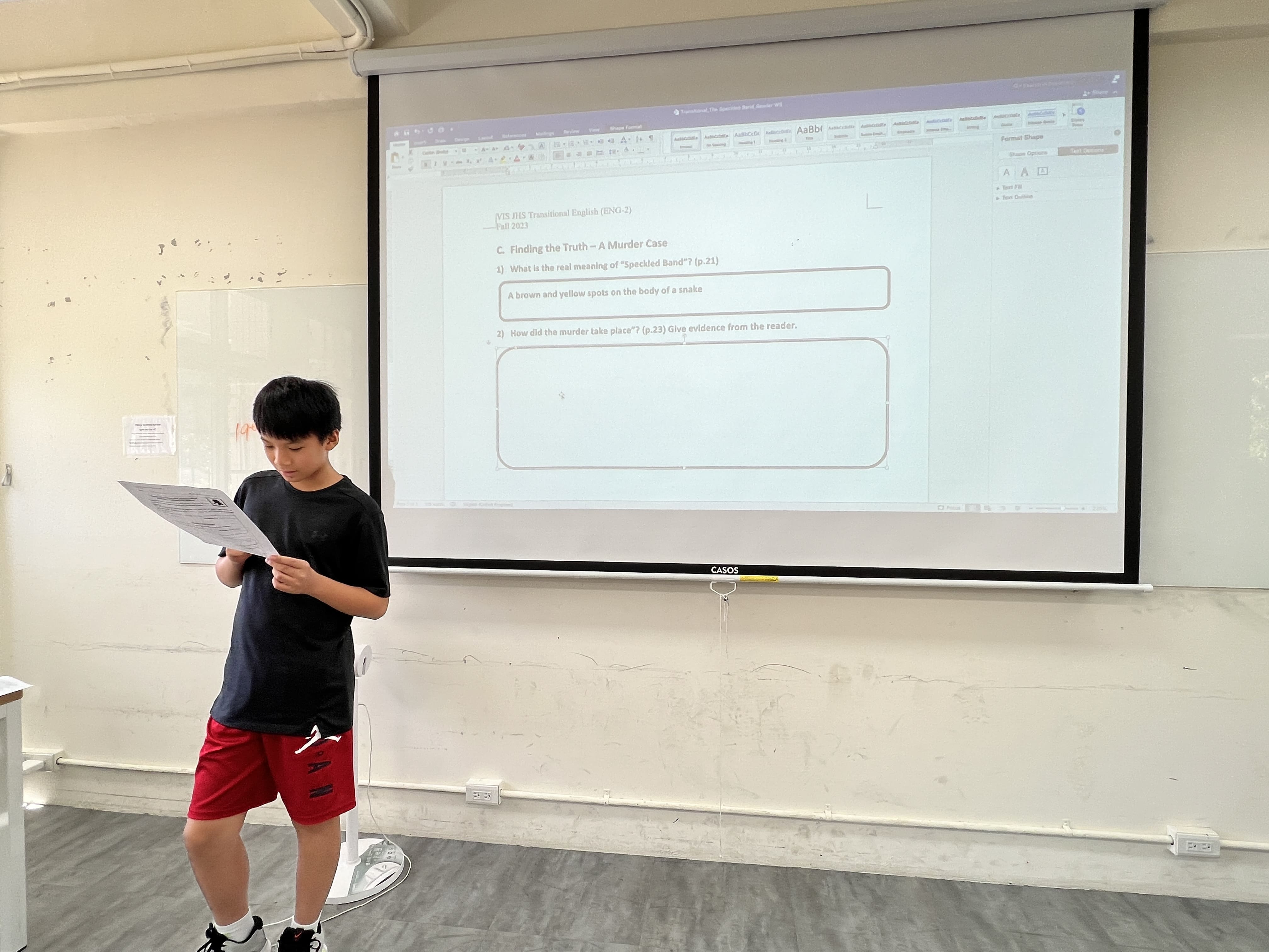 Detective story：Sherlock Holmes - VIS國際實驗教育