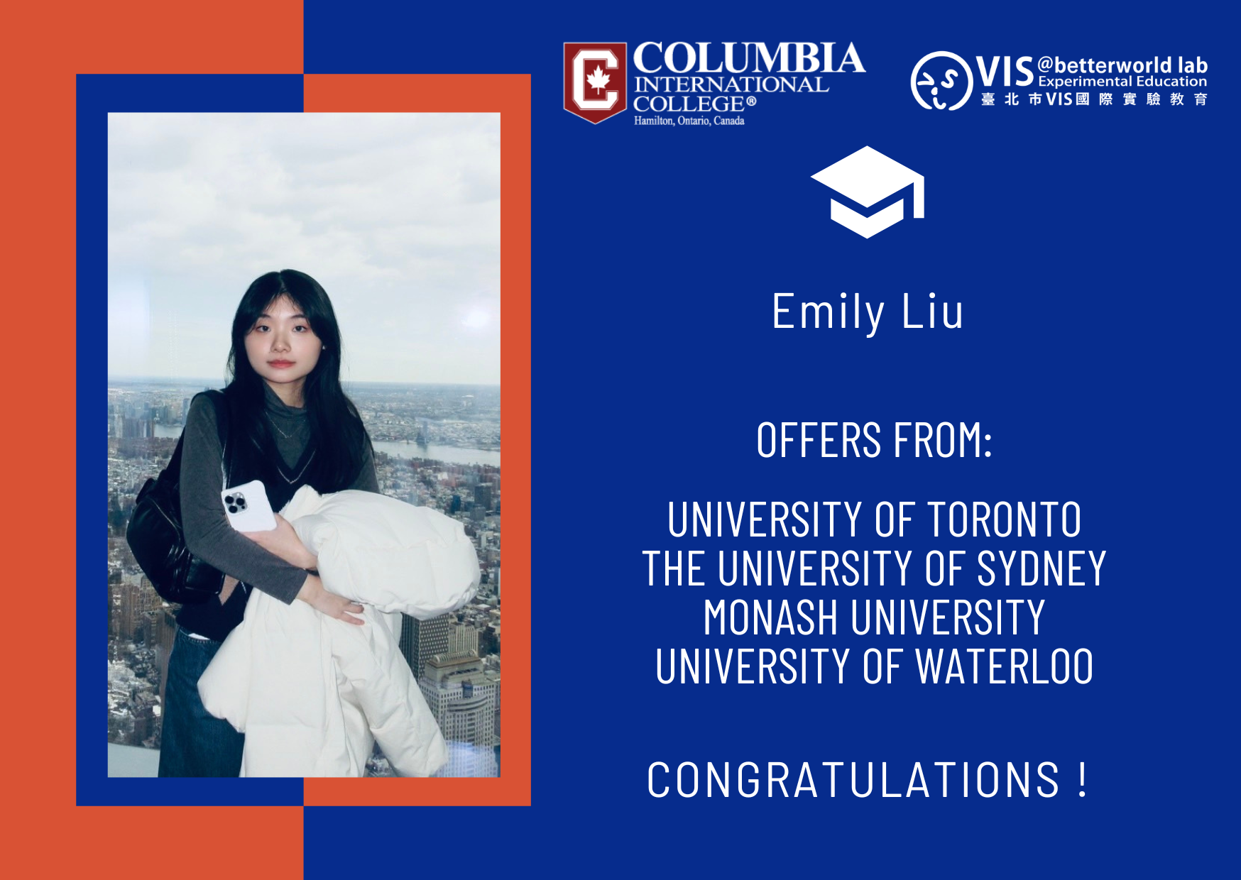 #MonashUniversity #UniversityOfToronto #多倫多大學 #蒙納許大學 #全球頂尖學府 #世界排名Top25 #世界排名Top37 #VISProud #學術 ...