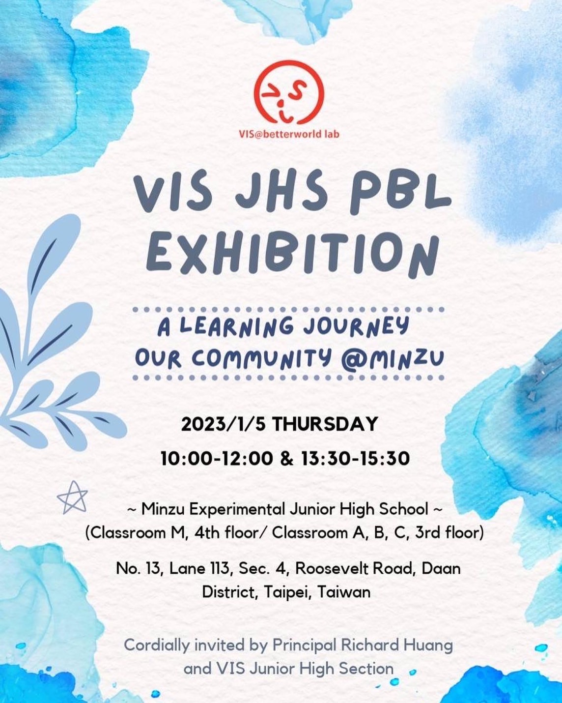 VIS Junior High PBL Exhibition - VIS x Minzu Library project - VIS國際實驗教育