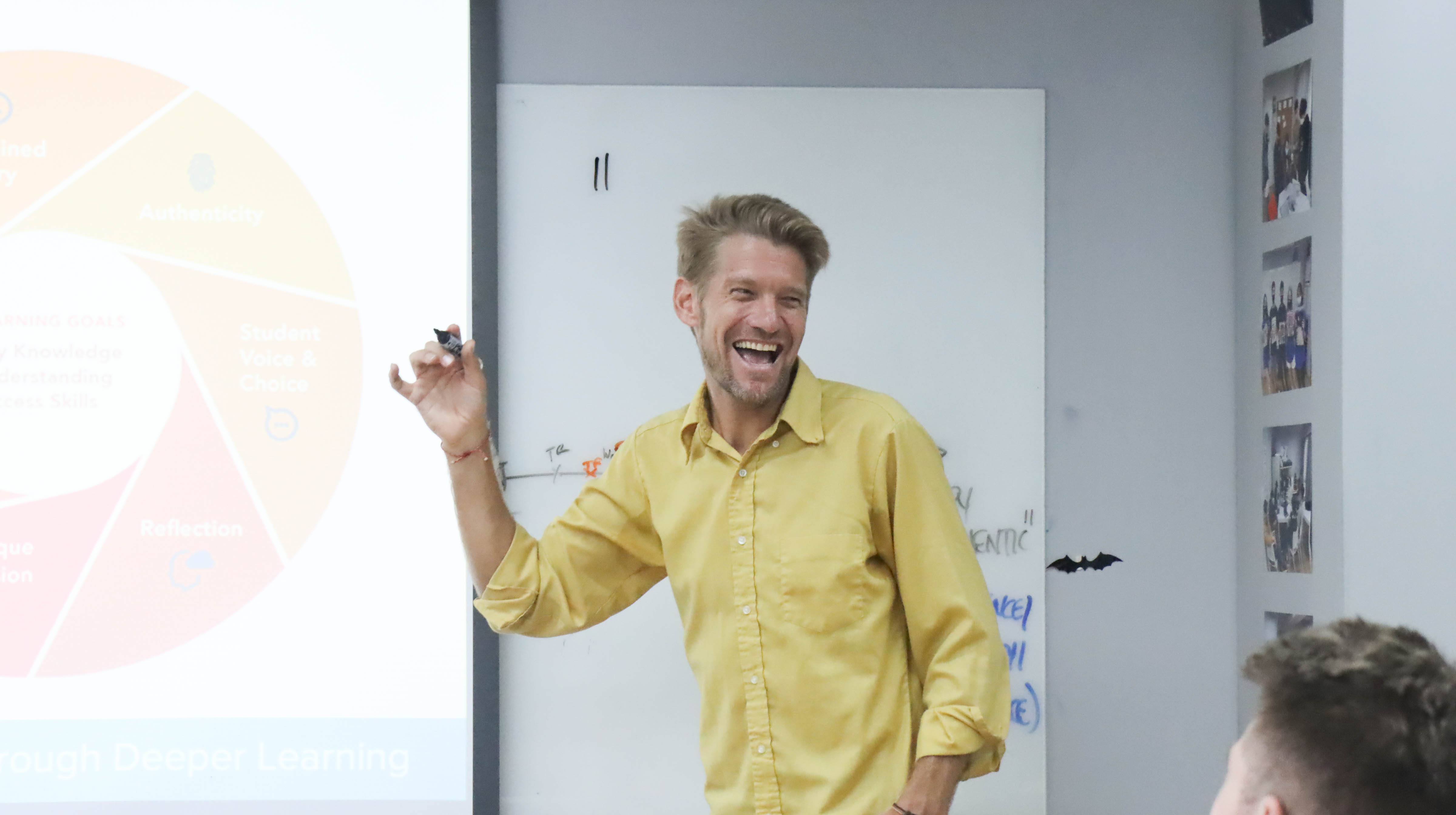 歡迎來自美國加州 High Tech High 學校的 Kyle Wagner 目前是全世界多所頂尖國際學校的 PBL Coach，也是VIS合作多年的 PBL Coach - VIS國際實驗教育